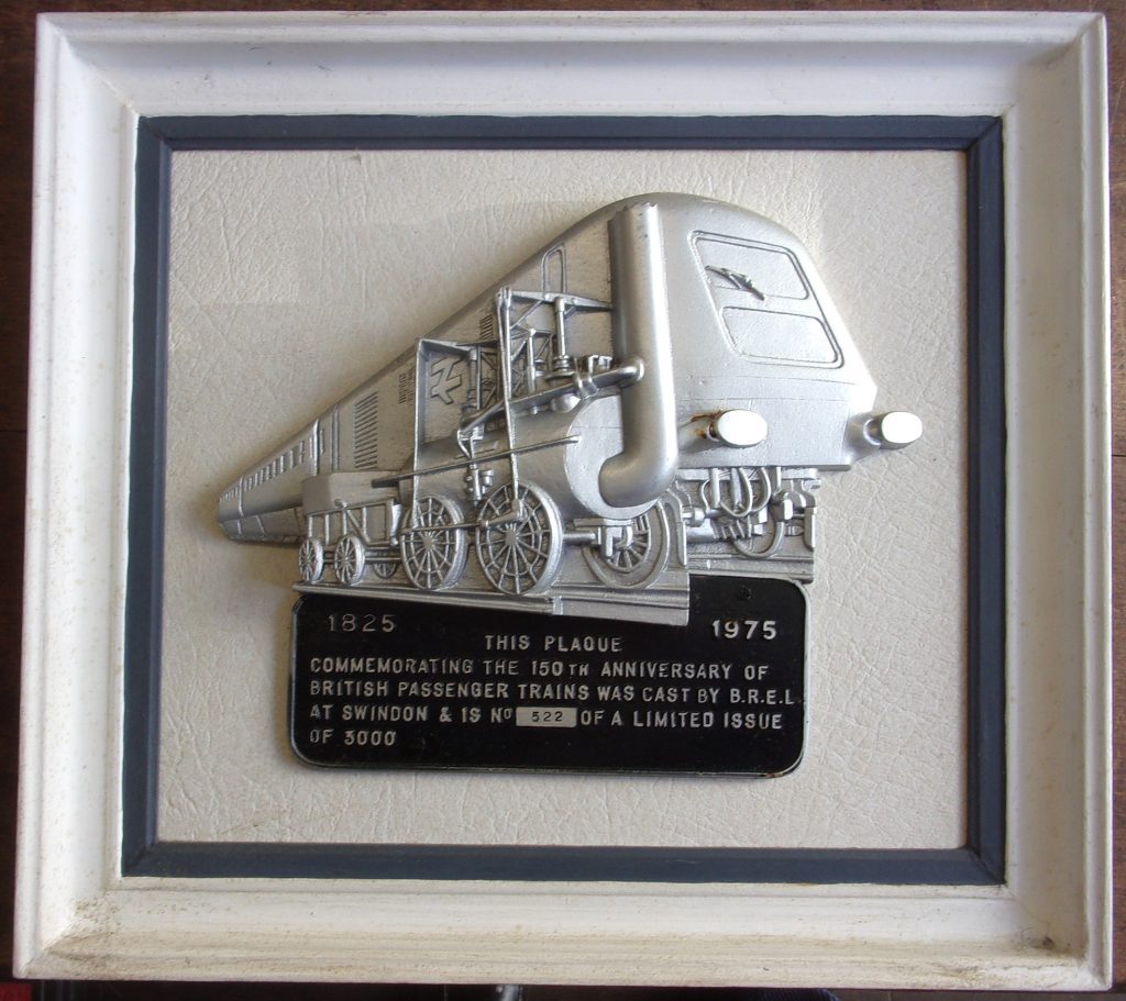 Alloy Plaque Limited Edition "Swindon No. 522" mounted on board, comes ...