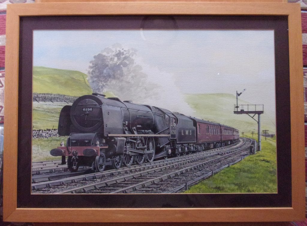 Original watercolour by Sid Cooper, depicting Coronation Pacific 6256 ...