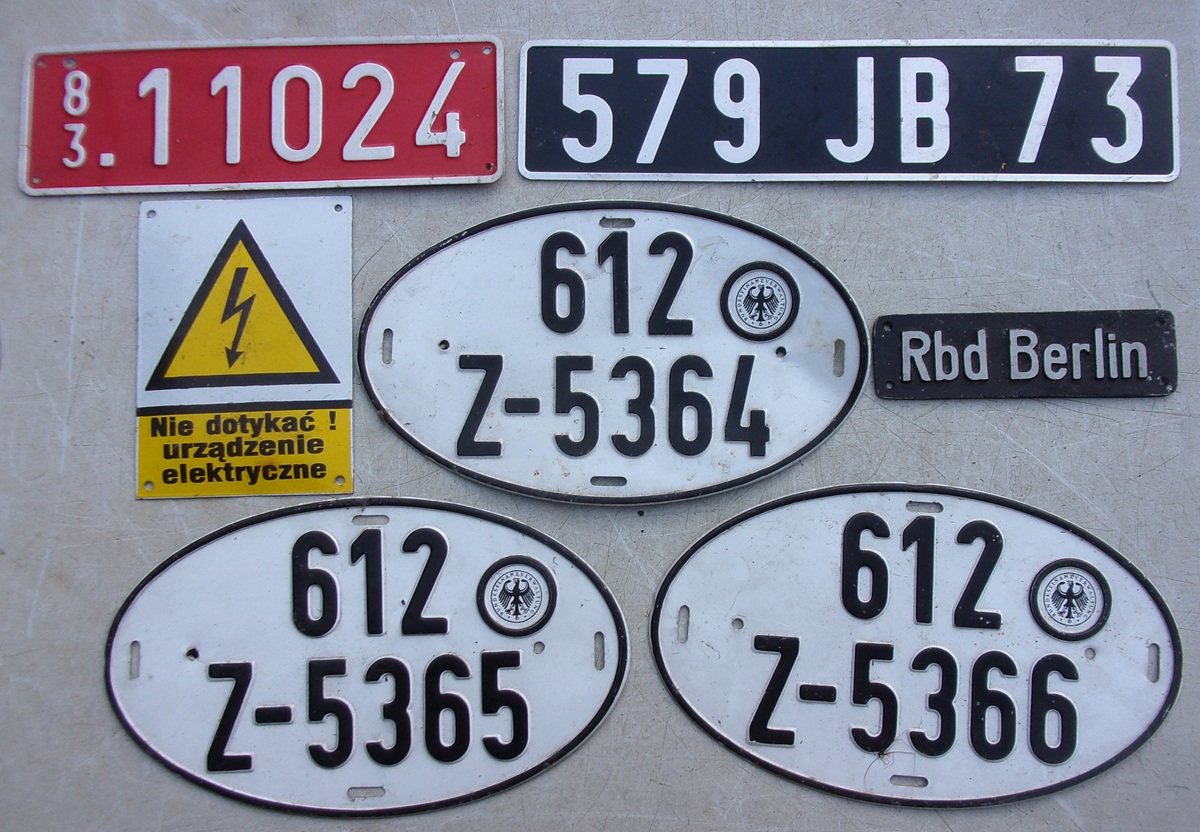 Group of German Signs, pressed aluminium etc. - Great Northern ...